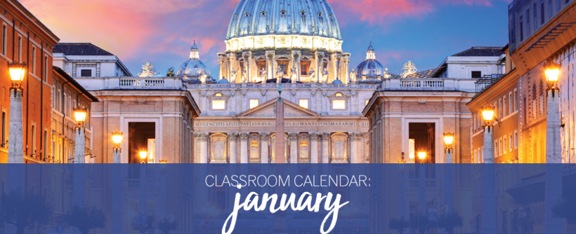 Our January classroom calendar: New Year's Day | Explorica